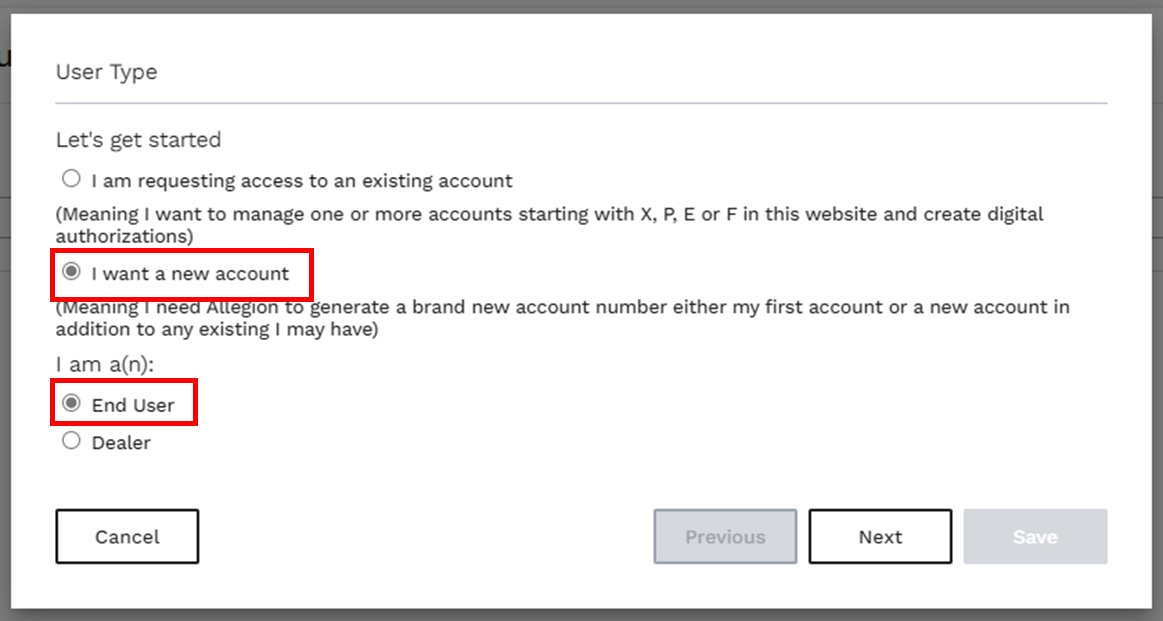 How to: Request a new account – Restricted Product